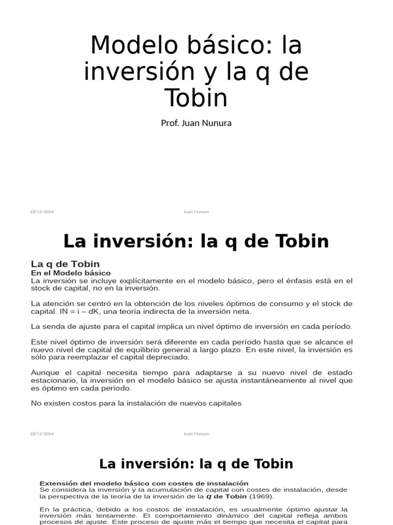 La Q de Tobin y Ejercicio | PDF | Capital (economía) | Business