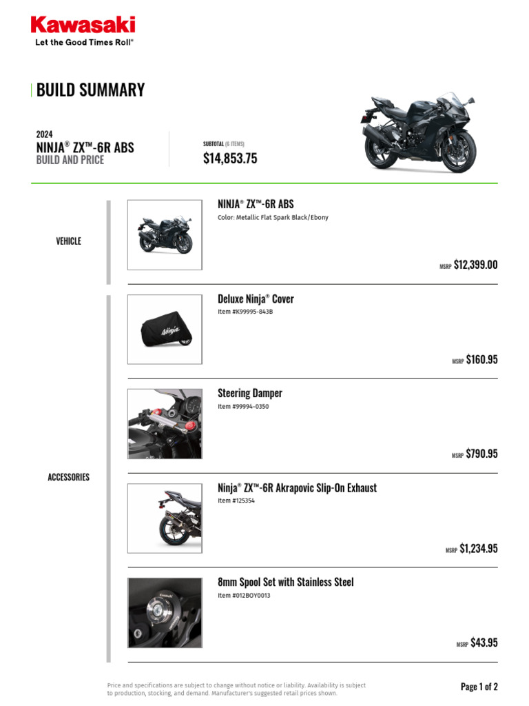 Build and Price Summary | PDF | Motor Vehicle | Vehicles