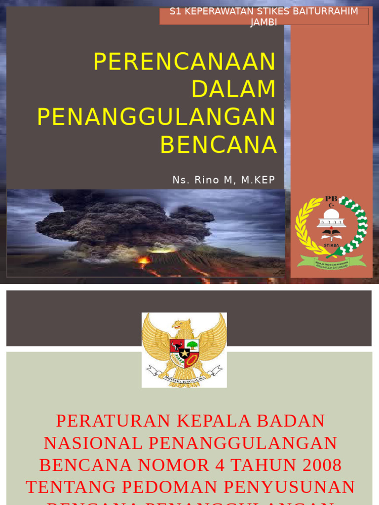 Perencanaan Dalam Penanggulangan Bencana | PDF