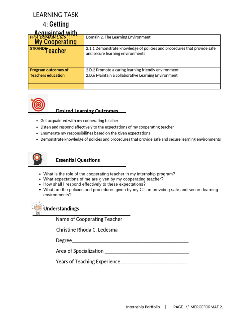 Learning Task 2 | PDF | Learning | Teachers