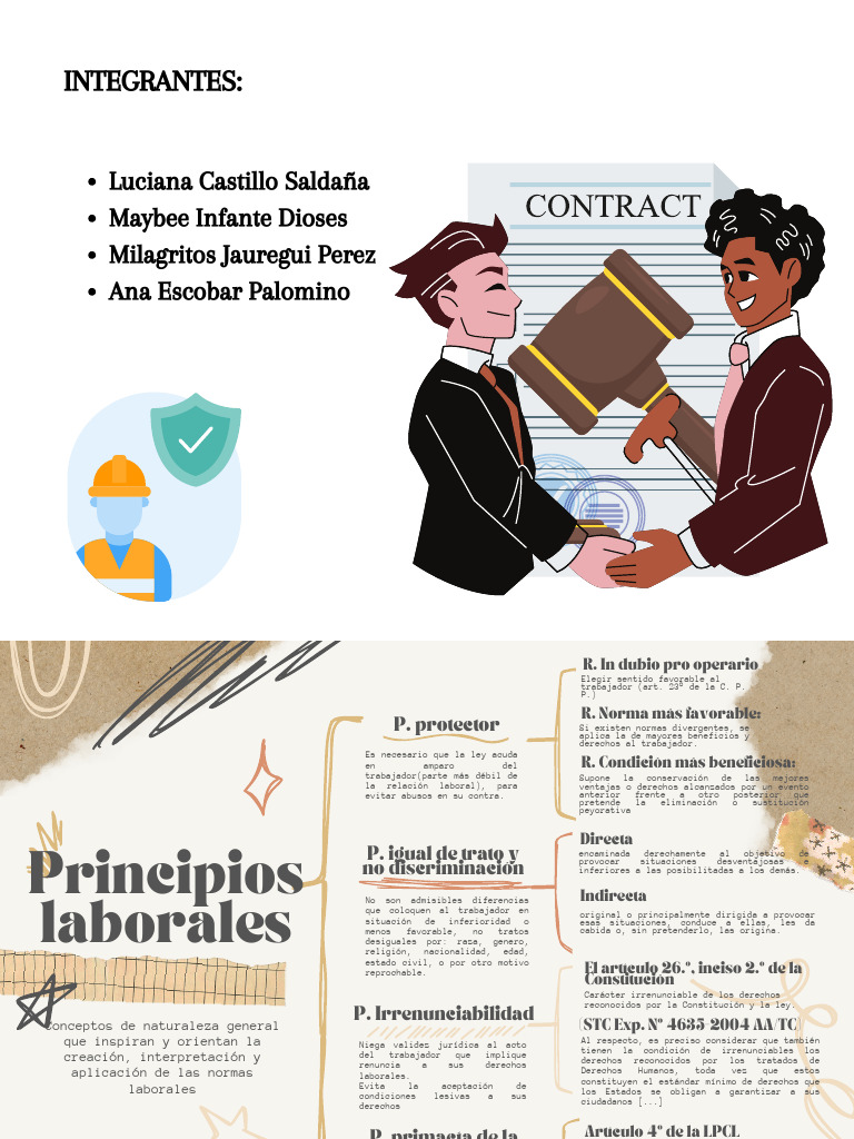 Principios Laborales y Protección al Trabajador | PDF | Derecho laboral | Justicia