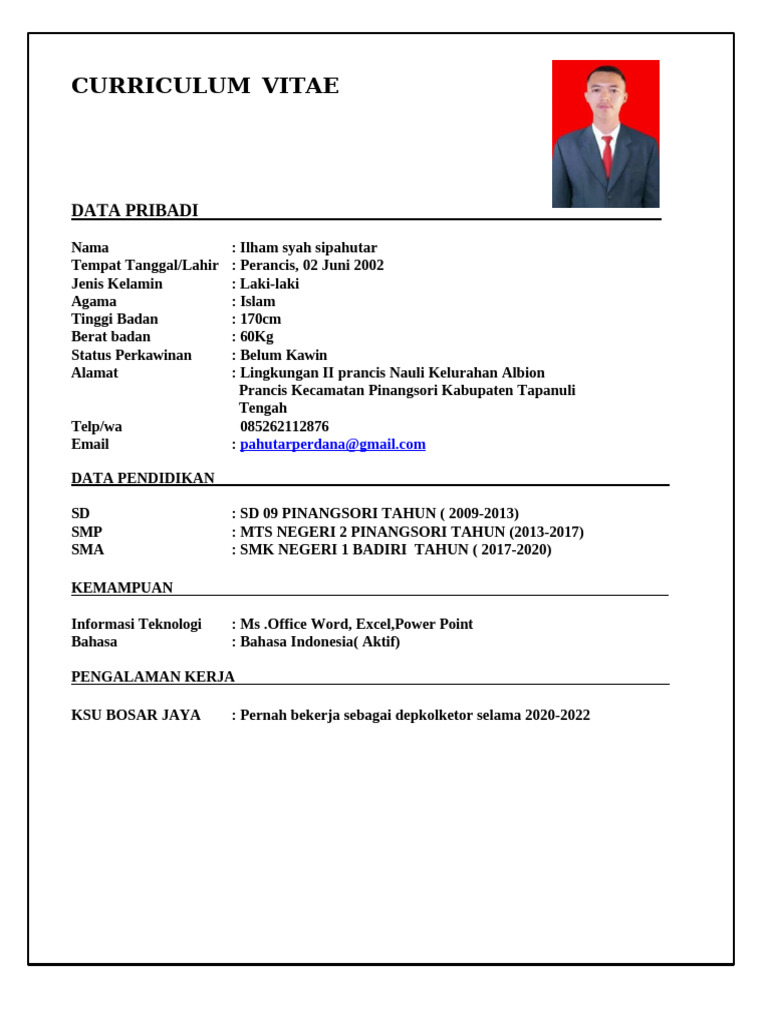 CV Ilham Syah Sipahutar | PDF