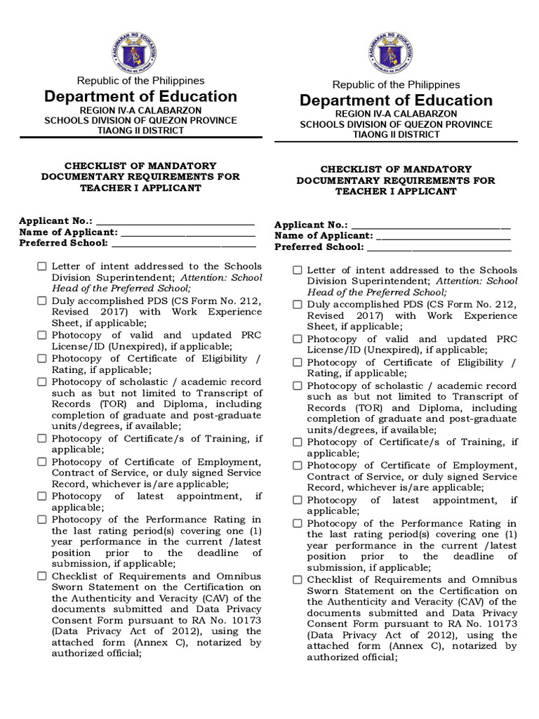 checklist | PDF | Government