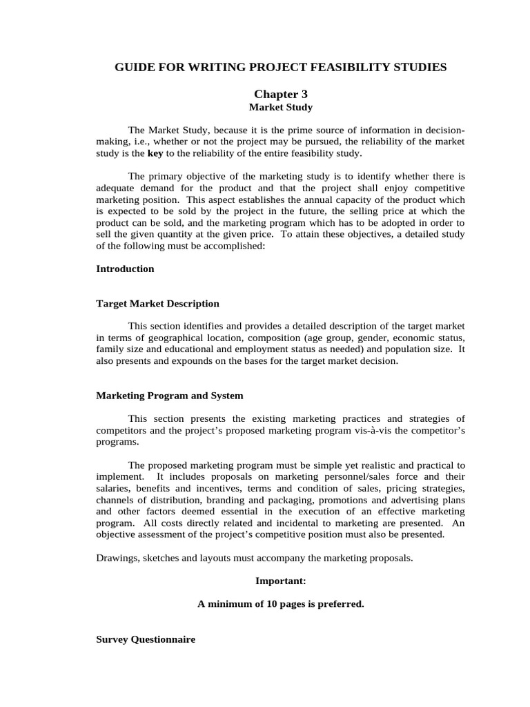 Guide Sample For Chapter3 Product Feasibility Study | PDF | Marketing ...