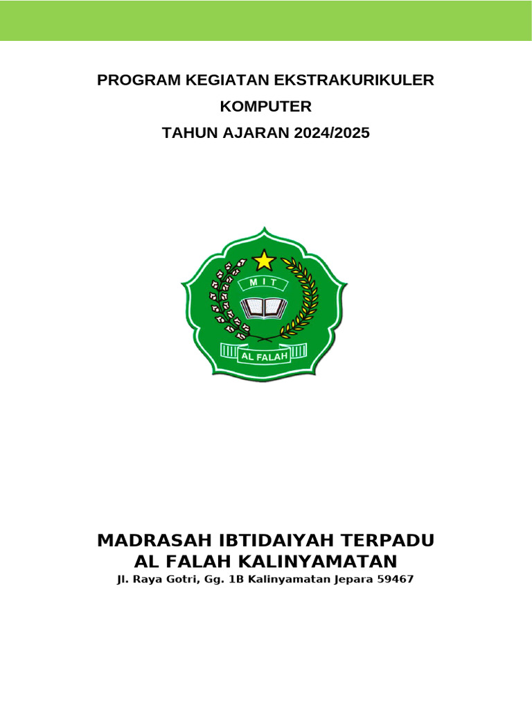 Program Ekstrakurikuler Komputer | PDF