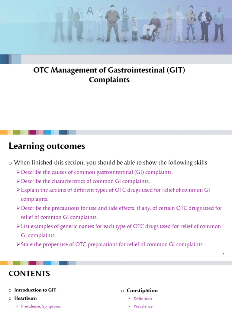 Pd101 - l10 Otc Git Conditions 24 | PDF | Gastroesophageal Reflux ...