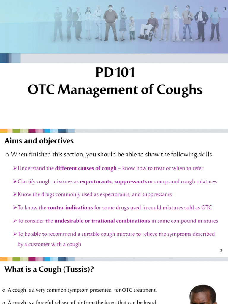 PD101 L13 OTC - Coughs Pharm | PDF | Cough | Respiratory Diseases