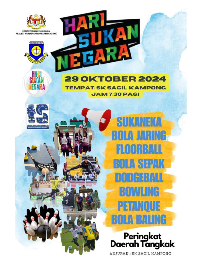 Buku Program Hari Sukan Negara, SKSK 2024 | PDF