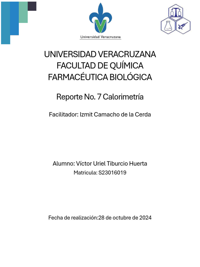 Practica No.7 VUTH | PDF | Calor | Capacidad calorífica