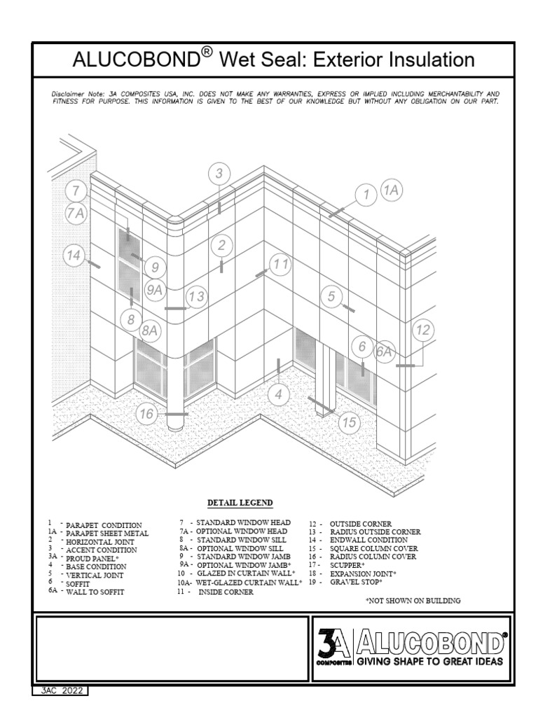 ALUCOBOND Wet Seal - Exterior Insulation | PDF | Framing (Construction) | Window