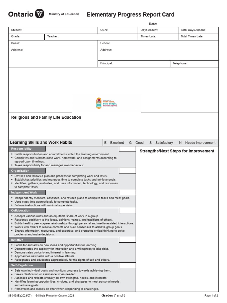 ReportCardPreview Saja Dahnoun | PDF | English As A Second Or Foreign ...