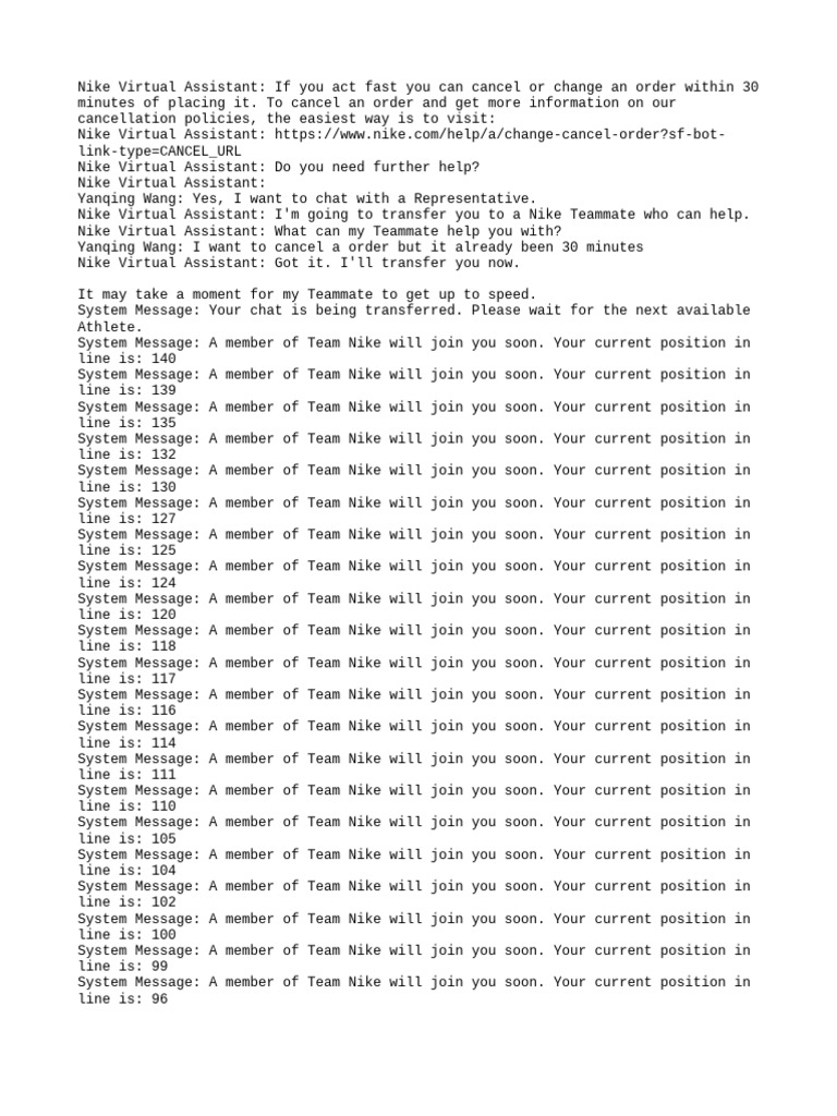 Live Chat History | PDF