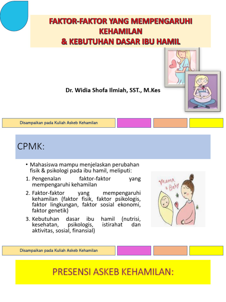 Faktor Kehamilan - Kebutuhan Bumil | PDF