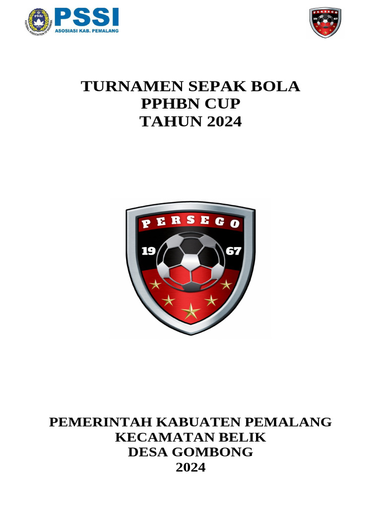 Regulasi PHBN GOMBONG CUP 2024 | PDF