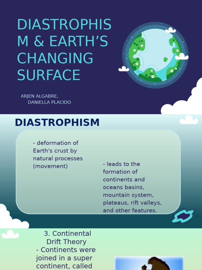 Diastrophism and Earths Changing Surface | PDF | Plate Tectonics | Erosion