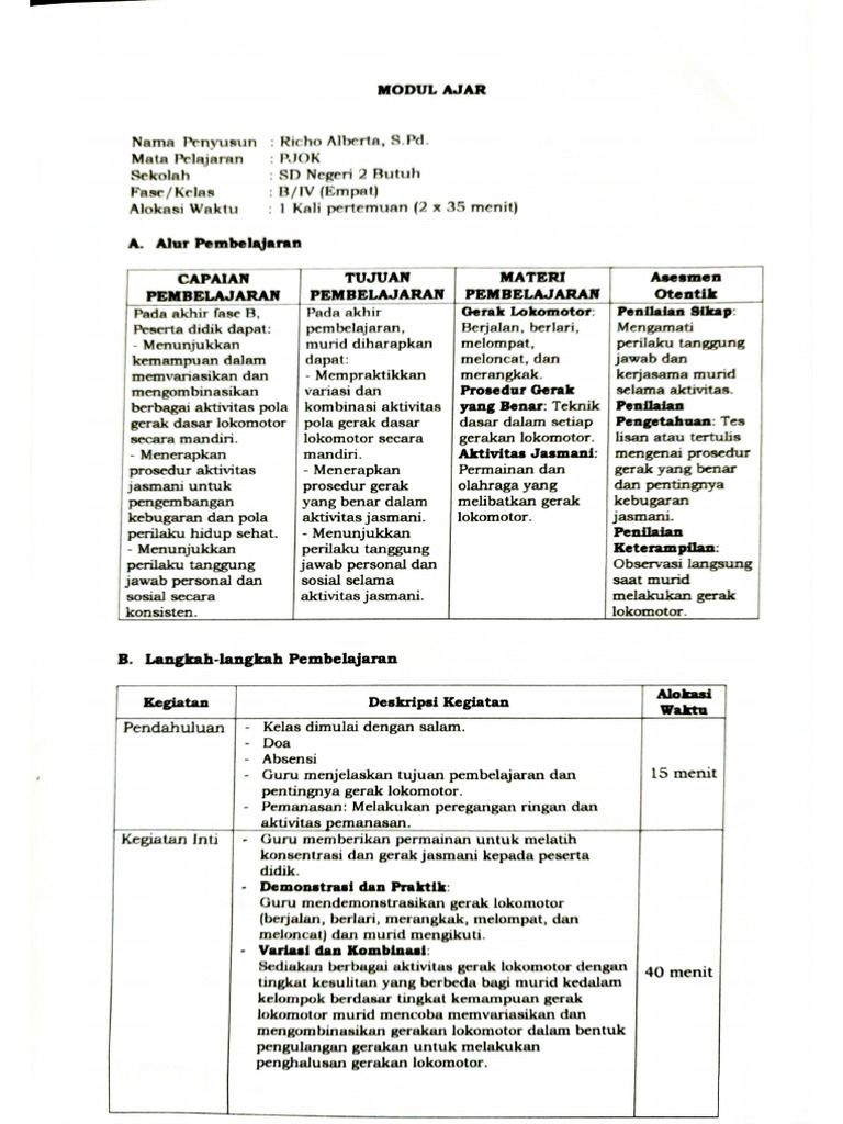Modul Ajar - RICHO ALBERTA | PDF