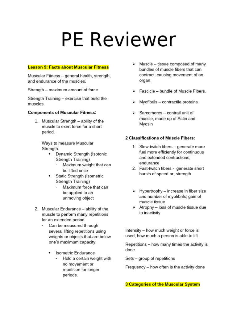 PE-Reviewer | PDF | Skeletal Muscle | Human Leg