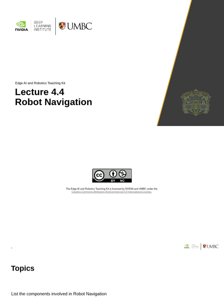 Lecture-4 - Robot-Navigation | PDF | Artificial Intelligence | Intelligence (AI) & Semantics