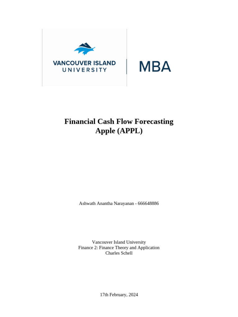Apple (Financial Forecasting) Docx | PDF | Apple Inc. | Investing