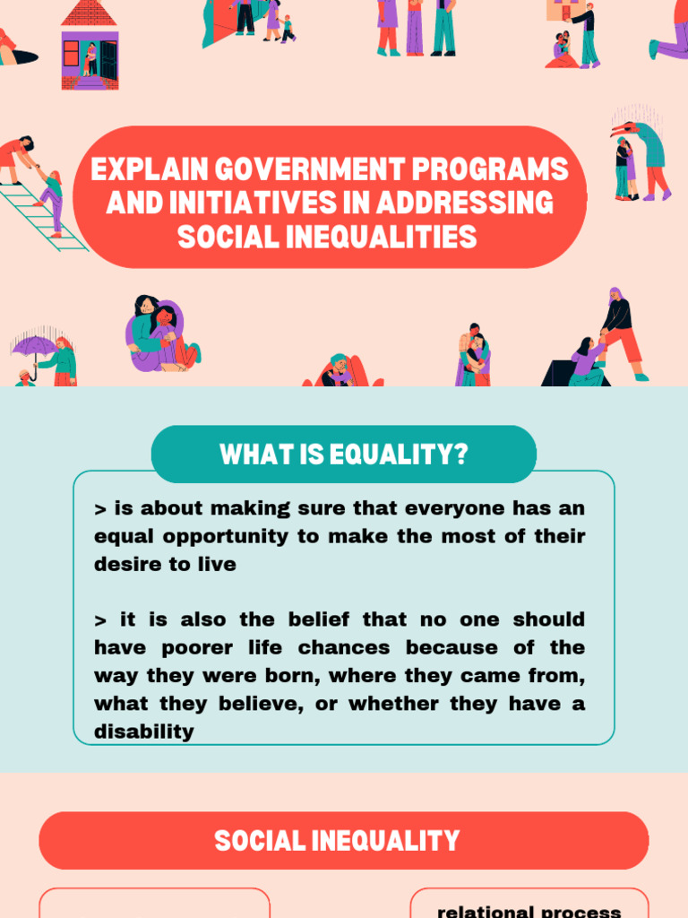 UCSP Q1 M4 Explain Government Programs and Initiatives in Addressing Social Inequalities | PDF ...