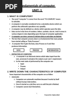 Module 1 - Computer Fundamentals PPT | PDF | Computer Data Storage ...