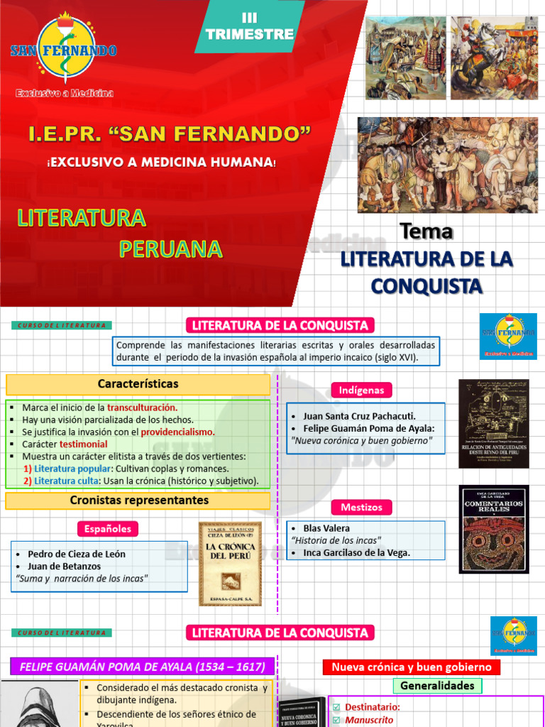 Literatura Peruana: Conquista y Emancipación | PDF | Imperio Inca | Perú