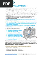CIP and SIP Systems in Pharma Validation | PDF | Sterilization ...