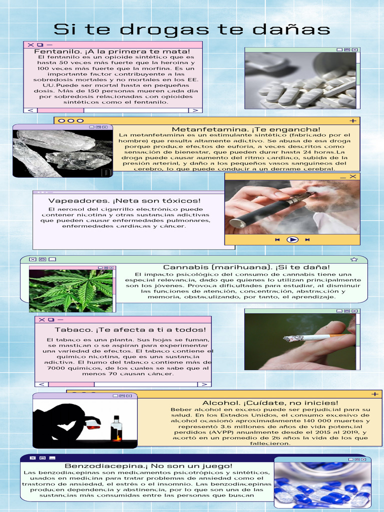 Si Te Drogas Te Dañas | PDF | Drogas | Fentanilo