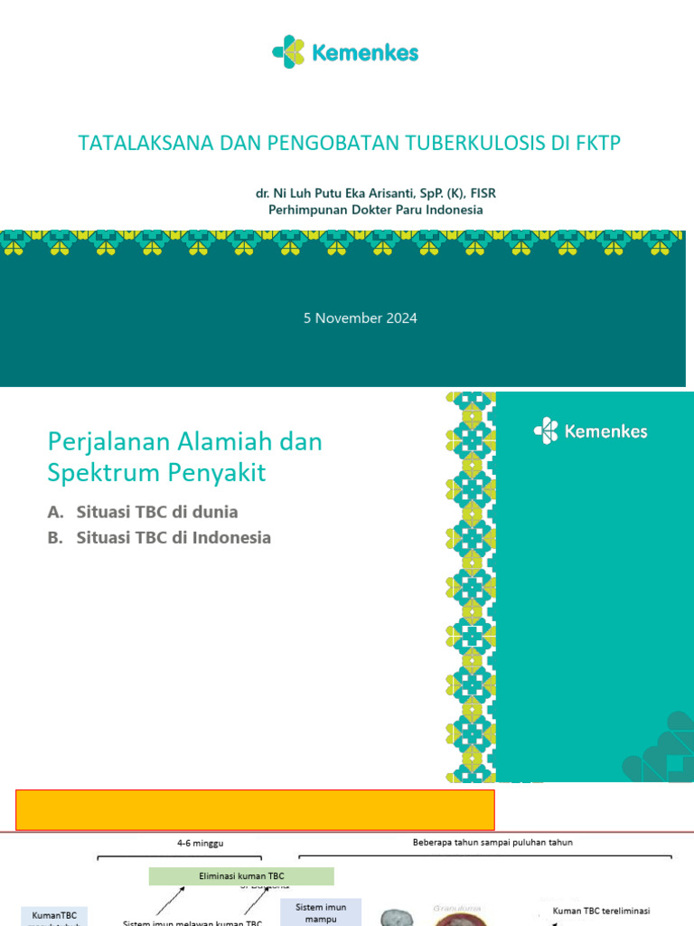 PDPI - Tatalaksana Dan Pengobatan TB Di FKTP | PDF