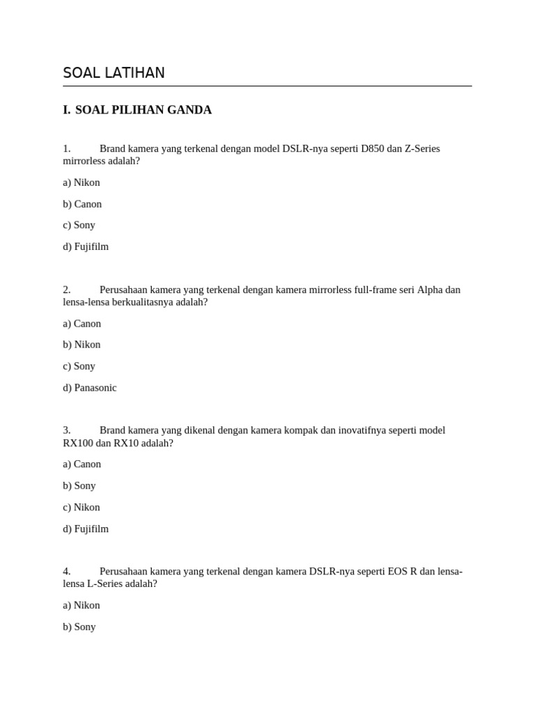 Soal Latihan Ass DGP X DKV 2024 | PDF