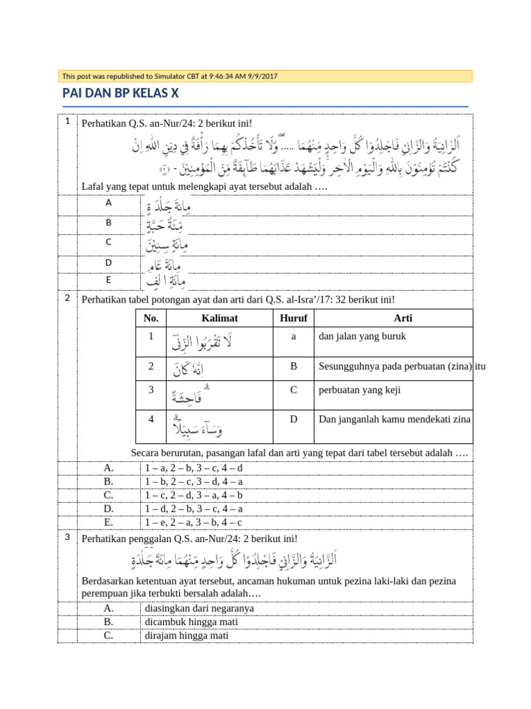 Dampak Zina dan Sifat Emosi Remaja | PDF