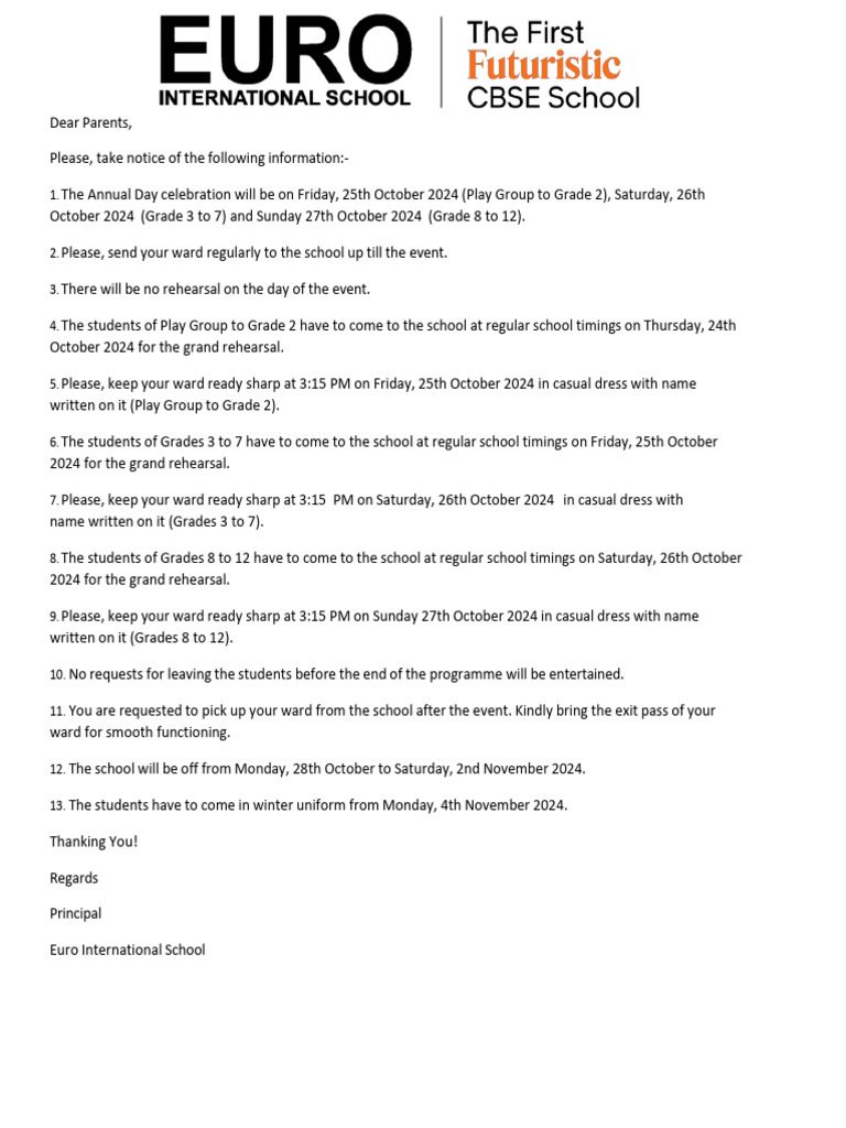 Annual Function Notice | PDF