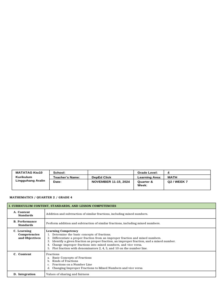 MATH 4_DLL_Q2_WEEK 7 | PDF | Behavior Modification | Cognition