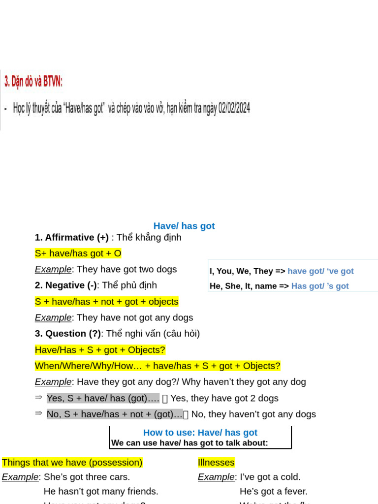 SP S7- Oxford grammar 2 - Mini revision U7-8 & Unit 9 - -ing form or to + base form - Yến Vy ...