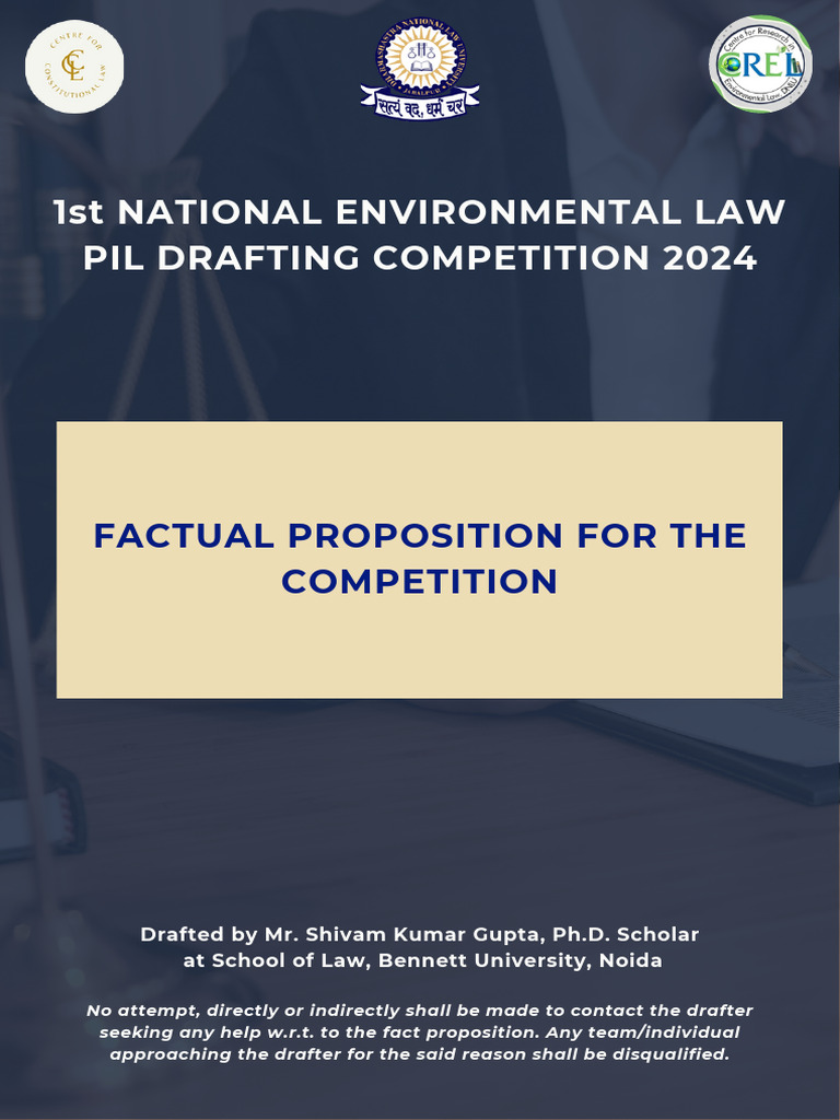 Proposition For PIL Drafting Competition | PDF | Deforestation ...