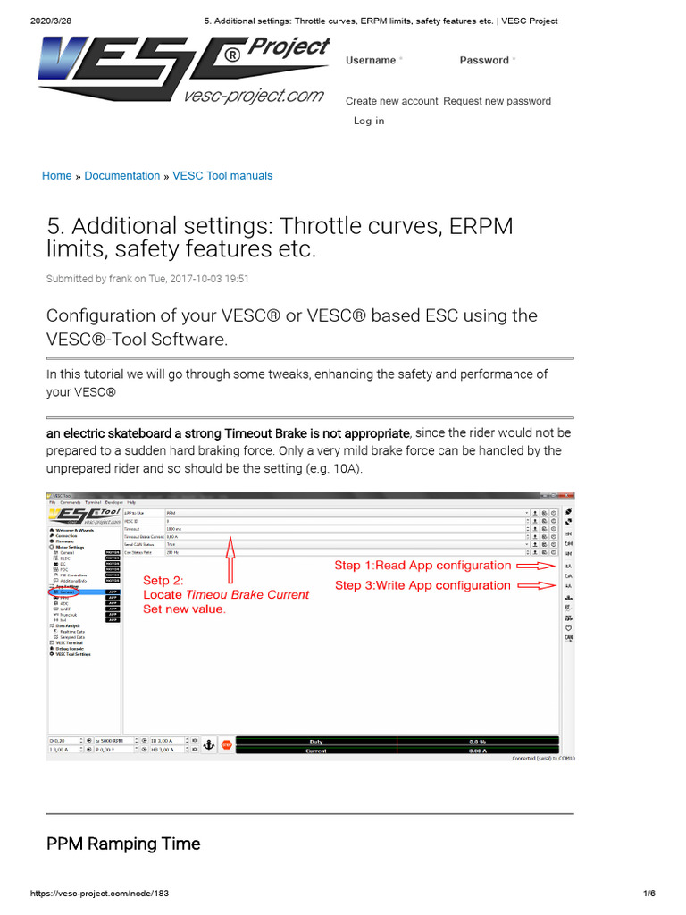 Additional Settings - Throttle Curves, ERPM Limits, Safety Features Etc ...