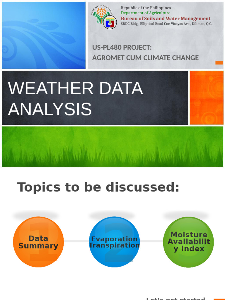 Weather Data Analysis for Agriculture | PDF | Humidity | Evapotranspiration