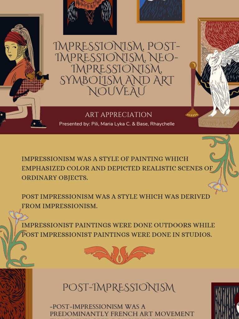 Impressionism, Post-Impressionism, Neo-Impressionism, Symbolism and Art ...