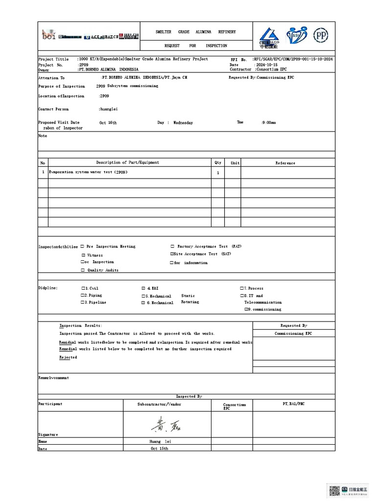 Rfi Sgar Epc Com 2P09 001 15 10 2024 | PDF