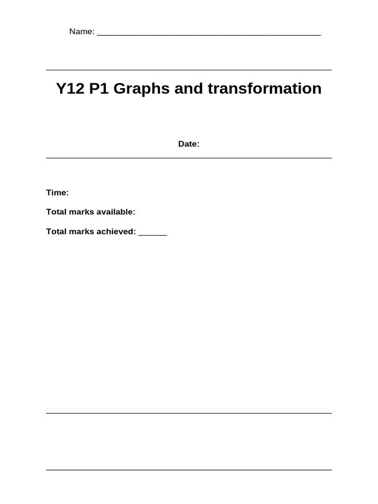 p1 Trigonometric Graph and Transformation | PDF | Equations | Mathematics