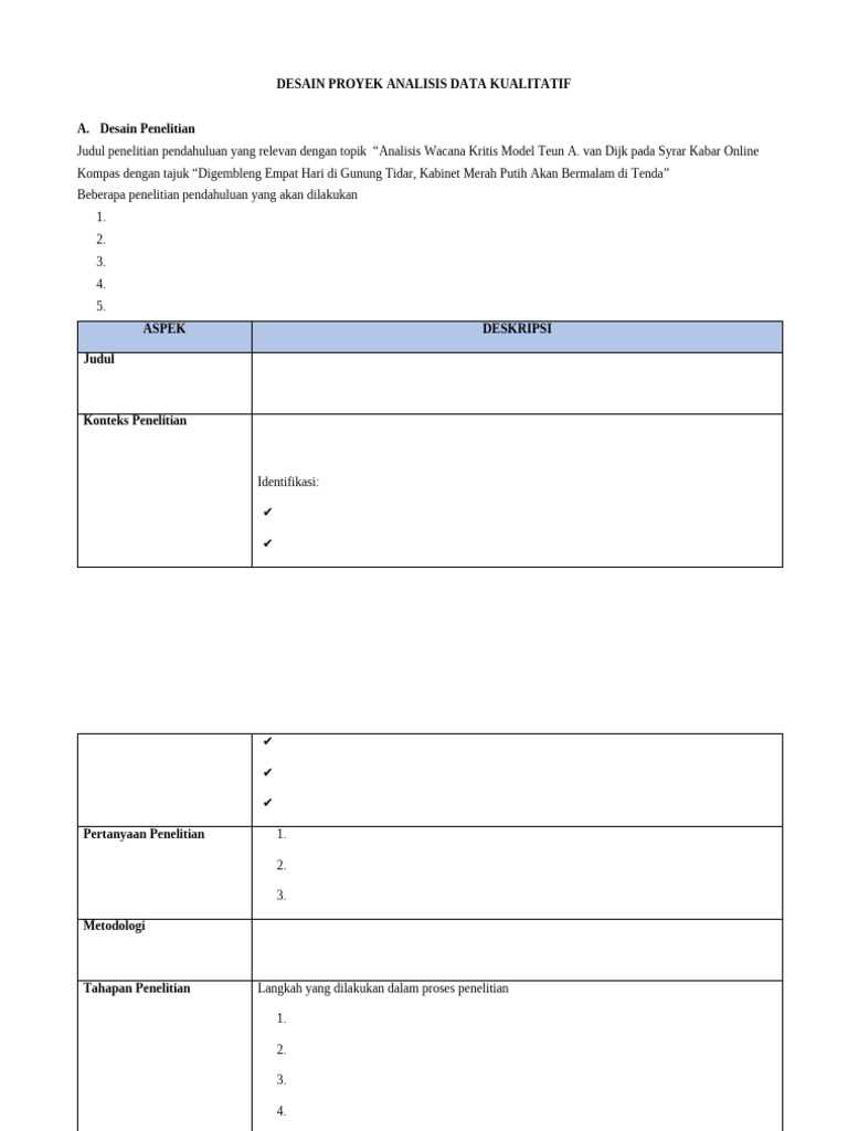 Kuali - Aurelia Rani Wijatanti - 121428016TEMPLATE PROJEK MINI RISET KUALITATIF | PDF