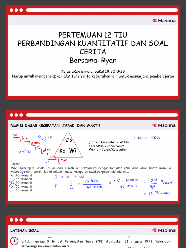 Pertemuan 12 Tiu Perbandingan Kuantitatif Dan Soal Cerita | PDF