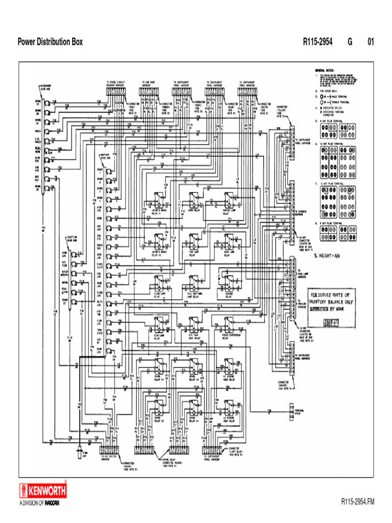 Power Distribution Box R115-2954 | PDF