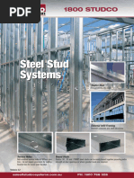 SteelStud - 07wb Rondo Steel Stud | PDF | Drywall | Wall