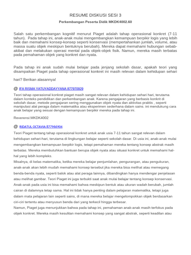 Resume Diskusi Sesi 3 PPD MKDK4002.60 | PDF | Kesehatan Holistik