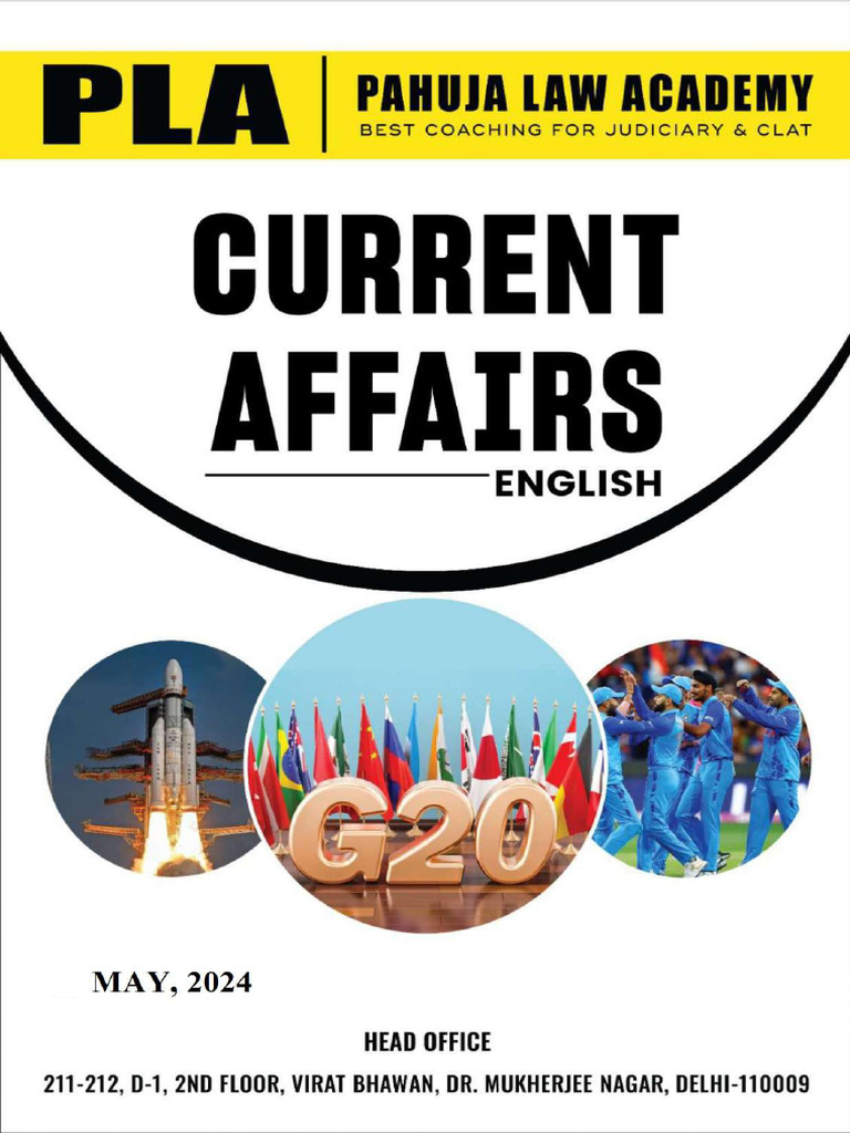 Current Affairs MAY' 2024 | PDF | Bail | Endangered Species