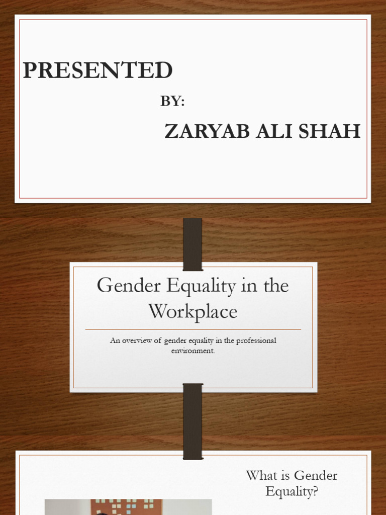 Gender Equality in the Workplace Overview | PDF | Gender Pay Gap ...