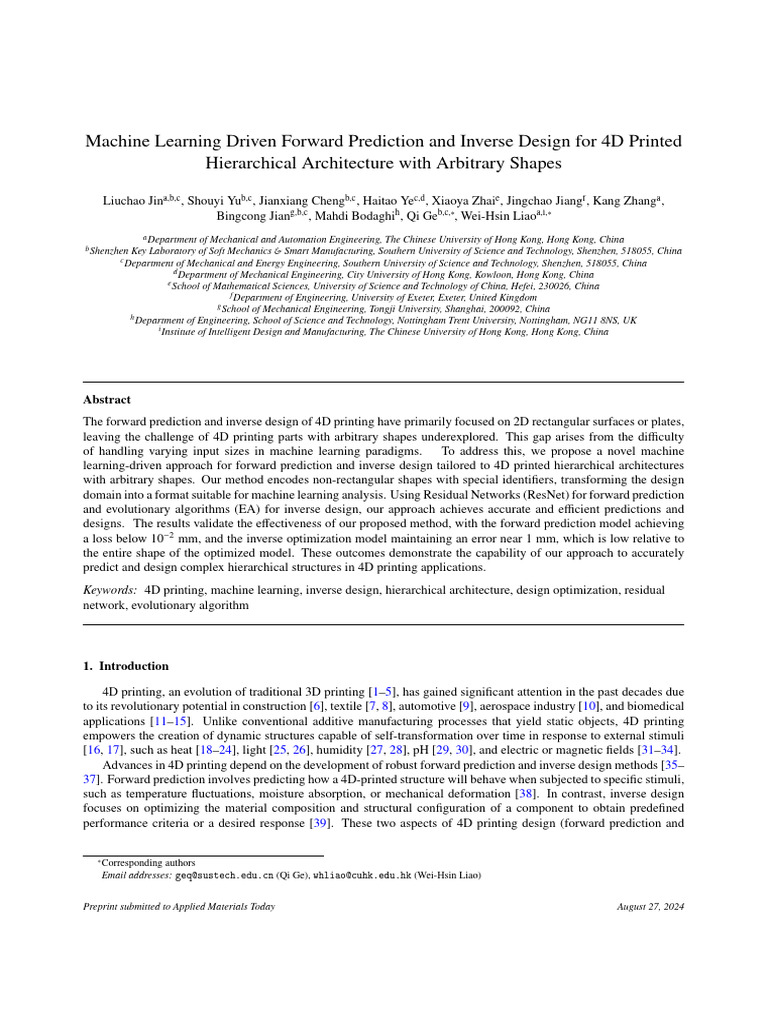 Jin 2024 Machine | PDF | Machine Learning | Mathematical Optimization