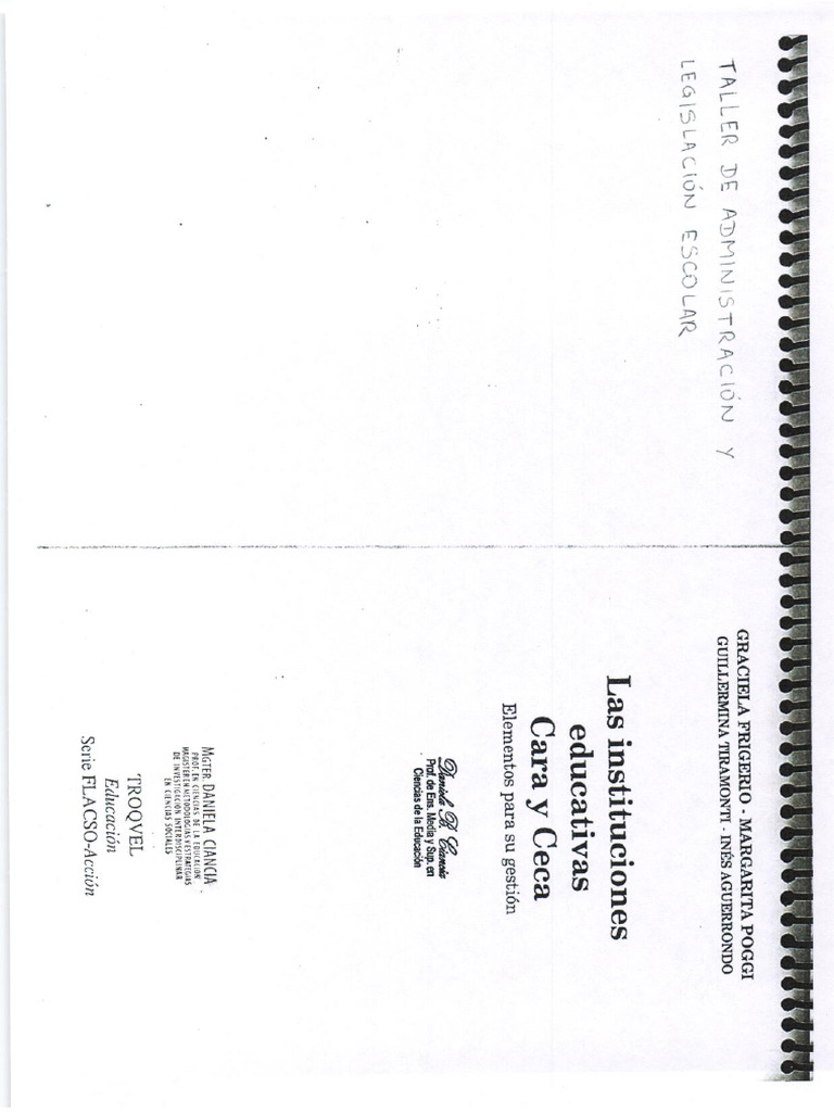 C - FRIGERIO-POGGI-TIRAMONTI - Las Instituciones Educativas. Cara y Ceca | PDF