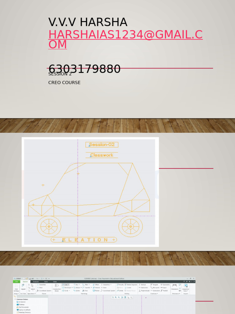Harsha 2 Creo Cad Cae Intern | PDF